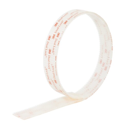 3M デュアルロックファスナー SJ-3560 クリア 25mmx500mm オレフィン系の樹脂にきのこ状のステムが突出したファスナー。ファスナー同士を押し付けることで、きのこ状のステムが素早くかみ合います アクリルフォーム構造用接合テープ...