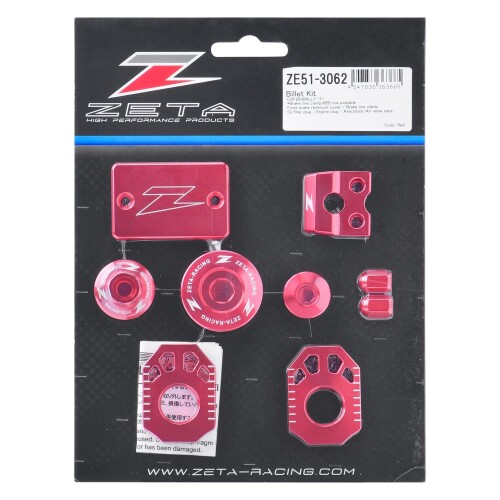 ジータレーシング(ZETA RACING) アルミビレットパーツキット CRF250RALLY '17-20 レッドドレスアップ アルマイト ZE51-3062 ダートフリーク DIRTFREAK 車体のドレスアップ効果が高く、機能性のある...