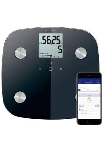 エレコム 体重計 体組成計 バックライト付 50g単位測定 エクリア ブラック HCS-FS01XBK 生活習慣病との関係が深い内臓脂肪量の測定は、筑波大学との共同研究により、MRIで胸の下~腰上までの腹部全体の断層写真を24枚撮影したこと...