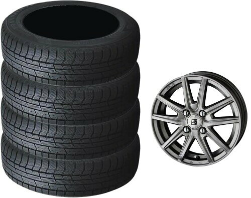 トーヨータイヤ (TOYO TIRES) 165/65R14 79Q ウインタートランパスTX +KYOHO(共豊) ザインSS (14×5.0J +42 4/100)メタルフレークシルバー 組込、バランス調整済み スタッドレスタイヤホイー...