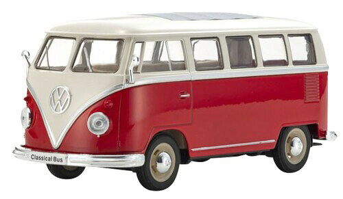 WELLY 1/24 VW T1 バス 1963 レッド 完成品 WELLY 1/24スケールミニカー。 WELLY 1/24スケール、ダイキャスト製ミニカー。 開閉機構付 。 ※本製品は走行しません。 ※本製品は発光しません。 ※本製品は...