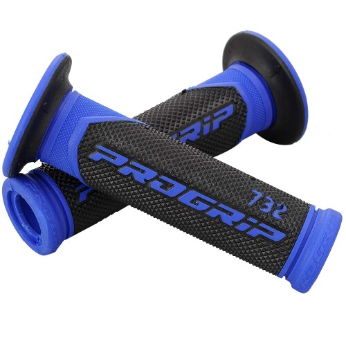 デイトナ(Daytona) PROGRIP(プログリップ) バイク用 グリップ ハンドル径[ファイ]22.2用 125mm 耐振ゲル エンド貫通 732タイプ ブラック/ブルー 98096 カラー:ブラック/ブルー サイズ:125mm エン...