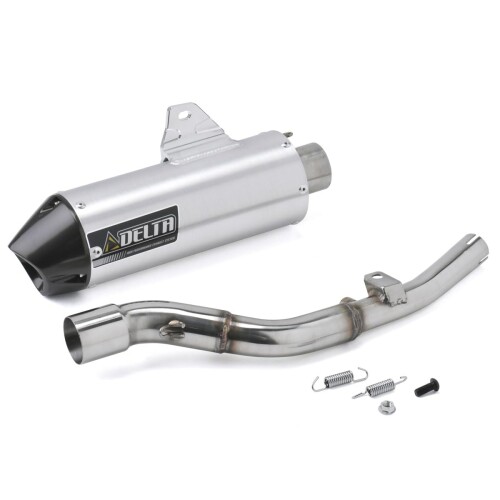 ダートフリーク(Dirtfreak) DELTA KLX125/D-TRACKER125 '10-16,KLX150S '09-13 バレル4 サイレンサー(レース用) 出力アップ マフラー スリップオン F3805 排気効率の向上と排圧バ...