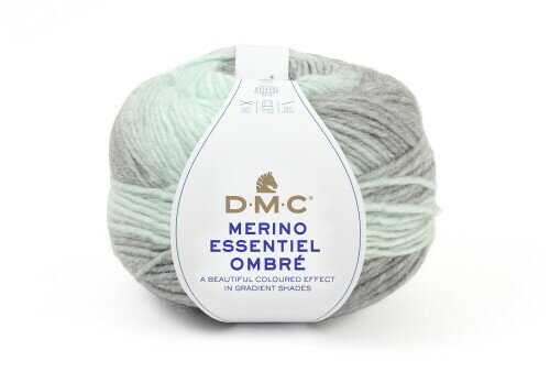 ディーエムシー(DMC) OMBRE オンブレ 毛糸 極太 #1006 黄緑・灰色系 150g 285m DMC8153 仕立:約150g(約285m)(極太) 素材:メリノウール50% アクリル50% 使用針:棒針 5.5mm(11〜12...
