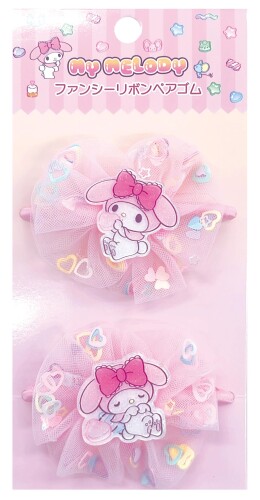 サンリオキャラクターズ ファンシーリボンペアゴム マイメロディ SR-0123MM (C)2025 SANRIO CO., LTD. APPROVAL NO. L660666 素材:アクリル,ポリエステル サイズ(約):H5×W6.5×D4...