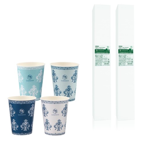 サンナップ まとめ買い 日本製 紙コップ 200個入(100個×2パック) 275ml 9oz 使い捨て クルビッツ シーンに応じて柄を選べるスカンジナビアンパターンコレクション 内面ポリエチレンラミネート加工 保管に便利で衛生的な箱梱包 ...
