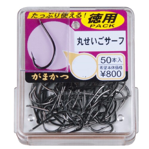 がまかつ(Gamakatsu) シングルフック ザ・ボックス 丸せいごサーフ 20号 25本 NSブラック 67985 主な対応魚種:スズキ カレイ アイナメ マダイ クロダイ 号数:20号 入り数:25本 鈎仕様:ヒネリ カラー:NSブラ...