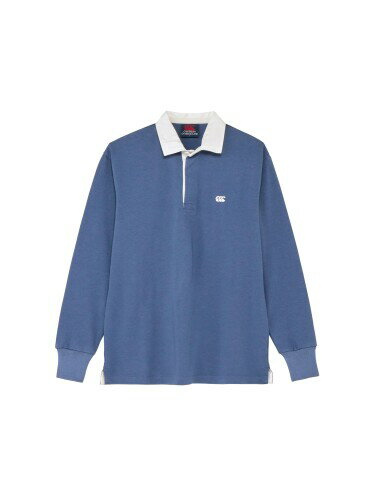 (カンタベリー) ラガーシャツ SOLID COLOR RUGBY JERSEY ロイヤルブルー XS ニュージーランドで生まれたディテール、仕様にこだわり、コットンにリサイクルポリエステルをブレンドしたRUGGER LOOP(ラガーループ...