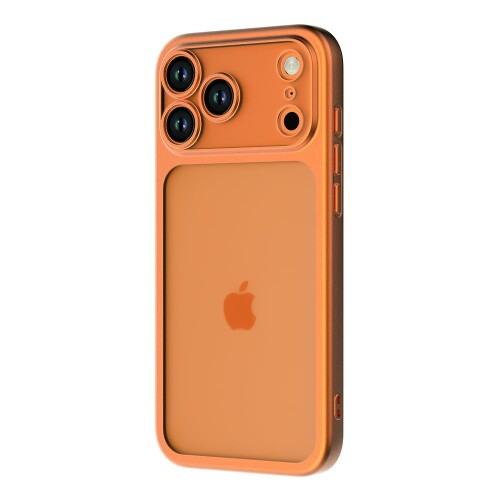 レイ・アウト iPhone 17 Pro 用 ケース 本体同色 ソフト TPU 純正風 一体感 薄型 メタリック フレームカラー 同色 指紋防止 オレンジ RT-P53PFC9/OR 【純正のような一体感・端末と同色のメタリックフレーム】 ...