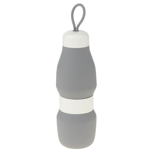 asis+ シリコーンウォーターボトル 520mL グレー カラー:グレー 材質:シリコーンゴム(プラチナシリコーン)、ポリプロピレン サイズ:約Φ7.2cm×高さ22cm、折りたたみ後:約Φ7.2cm×高さ16.1cm 内容量:520mL...