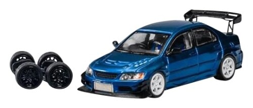 CM MODEL 1/64 ミツビシ ランサー エボリューション IX メタリックブルー 完成品 CM MODEL 1/64スケールミニカー。 ダイキャストモデル。 車軸変更パーツ付属。 CM MODEL 1/64スケール、ダイキャスト製ミ...