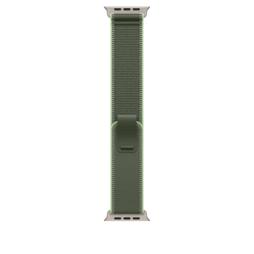 (アップル) Watch Band - トレイルループ - (49mm) ケース用 - グリーン/ネオン - S/M 圧倒的に薄くて軽いトレイルループは、ナイロンのウェビング生地で作られています ソフトなバンドに十分な伸縮性を加えたので、快...