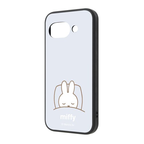 イングレム for Google Pixel 9a ケース maru 衝撃吸収 ハイブリッド ミッフィー おやすみ 【対応機種】 Google Pixel 9a シンプルなキャラクターデザインケース 2つの素材で端末を守るハイブリッド構造 ...