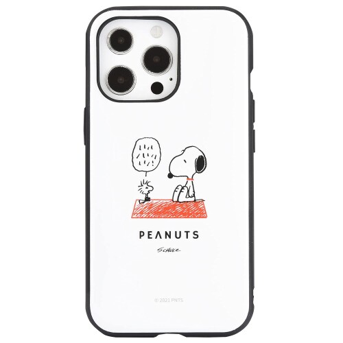 グルマンディーズ ピーナッツ IIIIfit iPhone13 Pro(6.1インチ)対応ケース ドッグハウス SNG-602A ホワイト 裏面を覆うiPhone13 Pro(6.1インチ)対応プロテクトジャケットです。 PC+TPU一体成...