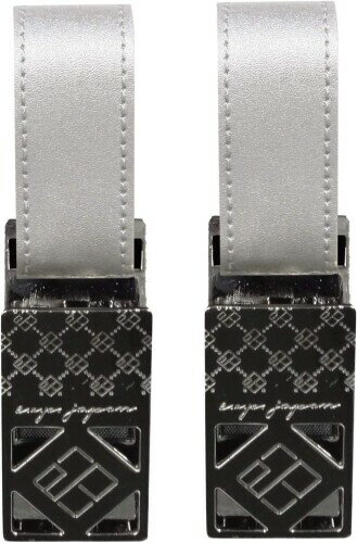 e.x.p.japon ブランケットクリップ BK-合皮シルバー 金属製 ベビーカー用クリップ ベビーひざ掛けクリップ 2本入り e-bcp12bk スタイリッシュなブランケットクリップ プラスチック製は壊れやすいかも…。ベビーカーにオシャ...