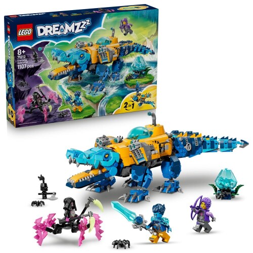 レゴ(LEGO) ドリームズ クロコダイル潜水艦 おもちゃ 玩具 誕生日 プレゼント ブロック 男の子 女の子 子供 8歳 9歳 10歳 小学生 乗り物 船 ボート 動物 生き物 71512 夢の世界の潜水艦 - 自由な発想でファンタジーア...