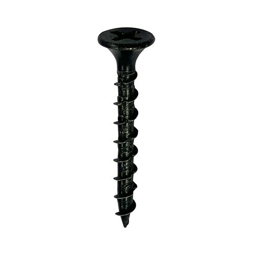 ダイドーハント コーススレッド EX BLACK(黒) HCパック 全ねじ (約60本) (d:径)3.8x(L1:全長)45mm マットブラック/造作ビス/PRO&DIY(daidohant)10176543 大きなねじピッチの効果により...