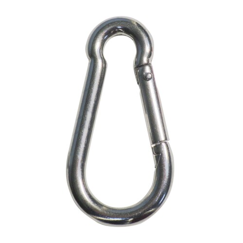 ダイドーハント (DAIDOHANT) ステンレス スプリングフック (バネ式) (8x80) (A)80x(B)39.5x(C)11mm (SUS304) (1個) 10102028 チェーンやロープなどの連結に! キャンプなどのアウトド...