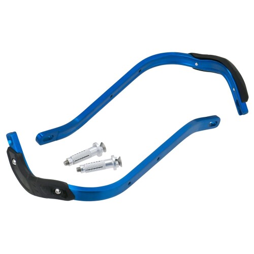 ジータレーシング(ZETA RACING) アーマーハンドガード ベンド H-ブルー 対応ハンドルバー内径(Φ13.5~16mm) 固定マウント別売り 高剛性アルミ合金 プロテクション オフロード ドアノブ握り 回転防止バーエンド ダートフ...