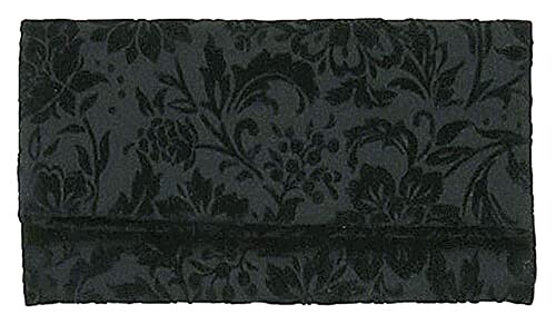 山本仁商店 和雑貨 京小物 Black FORMAL selection 数珠入れ 約10×17cm 日本製 約10×17cm 表地:ポリエステル、フロッキー部分:レーヨン フォーマルシーンにふさわしい、上品で高級感のあるフロッキー加工(特...