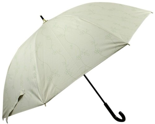 アテイン 長晴雨兼用手開き ラインフラワー オフホワイト 47cm 6697 47cm手開き 内側黒コーディング加工 UV99.9%カット 一級遮光 UPF50+ 遮熱効果 素材:生地 /ポリエステル 手元 /PP黒 原産国:中国 サイズ:...