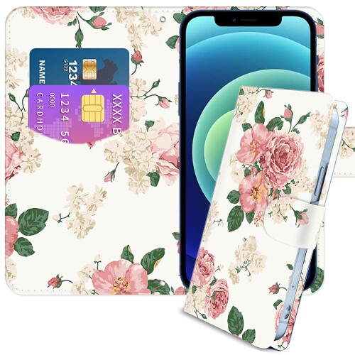 iitrust Galaxy A32 5G SCG08 ケース 手帳型 ギャラクシーA32 5g ケース 両面プリント スマホケース 花柄 カメラ穴 合皮レザー スタンド機能 カードホルダー 対応機種:Galaxy A32 5G ケース 手...