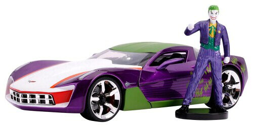 京商 (Kyosho) Jada Toys HOLLYWOOD RIDES シリーズ 1/24 コルベット スティングレイ 2009 ジョーカー フィギュア付 完成品 JADA31199 Jada Toys HOLLYWOOD RIDES ...