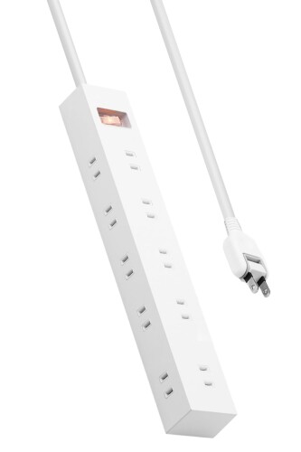 エレコム 電源タップ 雷ガード 10個口 差し込み口2面 2m マグネット ほこりシャッター付 スイングプラグ 一括スイッチ コンパクト ホワイト ECT-1520WH 上面と側面にそれぞれ5個口ずつ、計10個口の2ピン式差込口を搭載したタ...