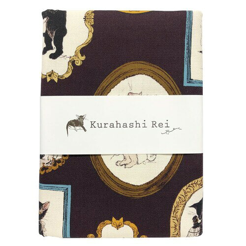 くらはしれい カットクロス (猫の肖像) Kurahashi Rei ファブリック 145cm × 50cm KRF05A 人気イラストレーターくらはしれいさんのイラストがファブリックになりました。独特な色合いと世界観の海外絵本のような作品...