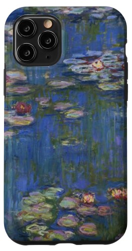 モネ 睡蓮 ヴィンテージアート スマホケース iPhone 11 Pro 用 モネ 睡蓮 ビンテージアート 2つの素材から作られている保護ケースは、傷やへこみから保護するポリカーボネート製シェルと耐久性としなやかな弾力性を併せ持ったTPU(...