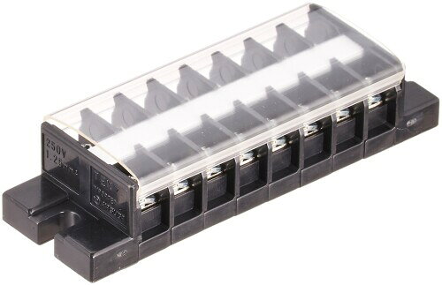春日電機 フレキシブル組端子台 TEN708 絶縁電圧:250V 適合電線と最大電流:1.25mm2-10A 端子ねじ:M3×6、±セルフアップ 締付トルク:0.6〜0.9N.m 難燃グレード:UL94V-0 概略質量(g):30.5 極数...
