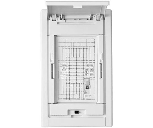 河村電器産業増設用分電盤SFLK 1B3U 増設用分電盤(電気温水器用)/色彩:ホワイト(マンセル6.2Y9.1/0.6近似)/材質:プラスチック製 構造:フタ付/函体形式:屋内用・露出形エコキュート用ブレーカ:MCB2P2E30A(200...