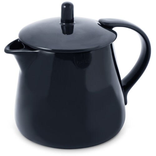 フォーライフ ティーポット 陶器 ティーバッグ用 354ml 2杯用 電子レンジ・食洗機対応 ブラック 黒 ティーバッグティーポット 403Bkg ティーバッグ愛用の方のためのティーポット 外にでた紐を引っ張ると、ポット内でティーバッグが引...