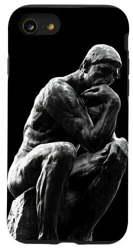 オーギュスト・ロダンの考える人（詩人） スマホケース iPhone SE (2020) / 7 / 8 用 The Thinker (Le Penseur) - The Poet (Le Po?te) - Auguste Rodin ブロン...