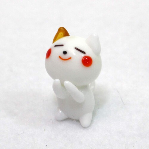 フォーカート かわいい手作り ガラス細工 感謝ねこ CKK521 全長:21mm サイズ:全長:21mm 注意事項:一点一点手作りの為、お届けの商品が写真とイメージ・顔つきなどが多少異なることがございます。予めご了承のほど、お願い申し上げま...