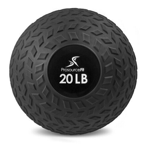 ProsourceFit Slam Medicine Balls 5, 10, 15, 20, 25, 30, 50lbs Smooth and Tread Textured Grip Dead Weight Balls for Stren...