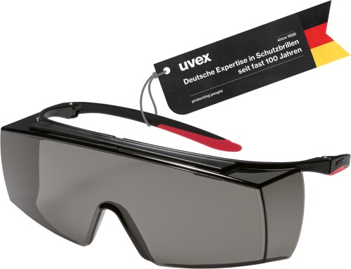 UVEX 赤外線遮断保護メガネ スーパーF OTG（メガネ併用可） IRーex3 9169173 保護めがねに。 説明 Uvex Super f OTGは単なる保護メガネではありません。モダンなファッションルックで、日常業務のスタイリッシュ...