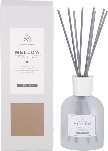 不二貿易 リードディフューザー フィグ&リリーの香り (Fig&Lily) 200ml 芳香剤 ルームフレグランス Mellow 28074 日常にちょっとした「癒し」を与えるディフューザー Mellow 心が晴れ渡る華やかなリリーの香り ...