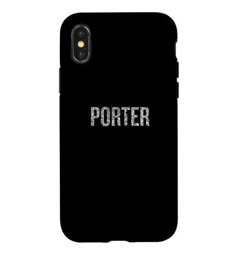PORTER スマホケース iPhone X/XS 用 Great for those named AARAV, Distressed Design. One of the top names in USA. 2つの素材から作られている保護...