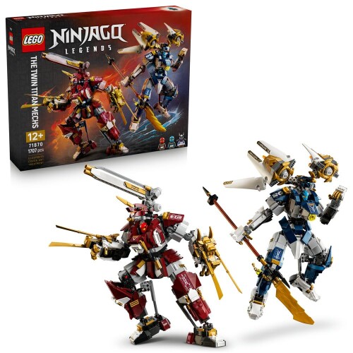 レゴ(LEGO) ニンジャゴー チタンメカ・ツインセット 71870 おもちゃ 男の子 女の子 アクションフィギュアを組み立てよう ? レジェンズ:チタンメカ・ツインセット(71870)で『レゴニンジャゴー レジェンズ』の物語を追体験しよう...
