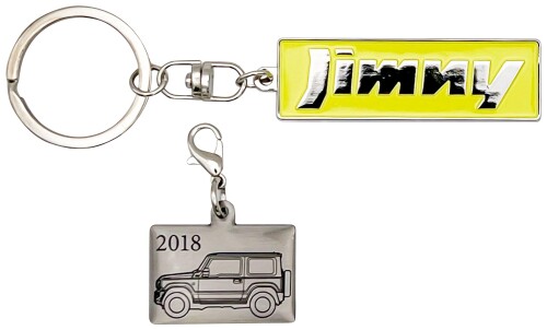 ジュウロクホウイ SUZUKI Jimny (JB64) エンブレム メタルキーホルダー 2018年、約20年ぶりのフルモデルチェンジとなった現行モデル。「原点回帰」をコンセプトにスクエアなフォルムとなりユーティリティー面も大幅に向上した。...