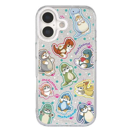 グルマンディーズ mofusand Camera Frame iPhone17 対応 ケース かいじゅうにゃん MOFU-101A 裏面を覆うiPhone17対応プロテクトジャケットです。 背面・側面全体にTPU素材(熱可塑性ポリウレタン)...