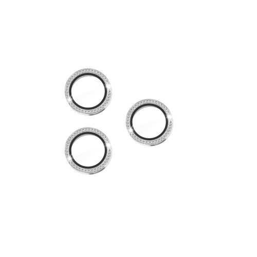 藤本電業 ハイクリア JEWELRY ラインストーン付 カメラ保護ガラスカバー iPhone14Pro・ProMAX/15Pro・ProMAX/16Pro・ProMAX/17Pro・ProMAX R25-C3SV 【表面硬度9H】見た目を損...