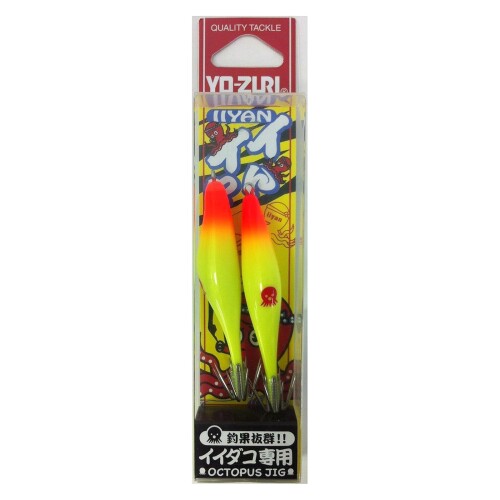 YO-ZURI(ヨーヅリ) タコスッテ (HP)イイやん TY1 60mm カラー:チャートオレンジヘッド イイダコ専用スッテ ?ラッキョウをイメージしたイイやんエアロボディは空気室を上部に集中させているので、水中でもボディがひっくり返らず...