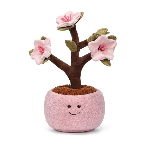McHugs Adoring Peach Blossom 桃の花 鉢植え ぬいぐるみ MC300313 【Adoring Peach Blossom】愛とぬくもりから生まれた、やさしいぬいぐるみブランドMcHugs(マックハグス)のぬいぐる...