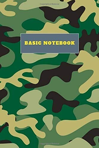 Basic Notebook: 100 Pages, Camouflage, College Ruled, One Subject Composition Journal Notebook (6x9 inches) 商品コード2008047...