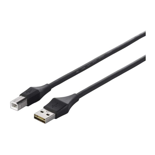バッファロー 両サイドUSB2.0ケーブル A to B 1m ブラック BSUABDU210BKA USB2.0規格対応のプリンターやハードディスク等の周辺機器を接続するケーブル 対応機種:USB Type-Aを持つパソコン及びUSB T...