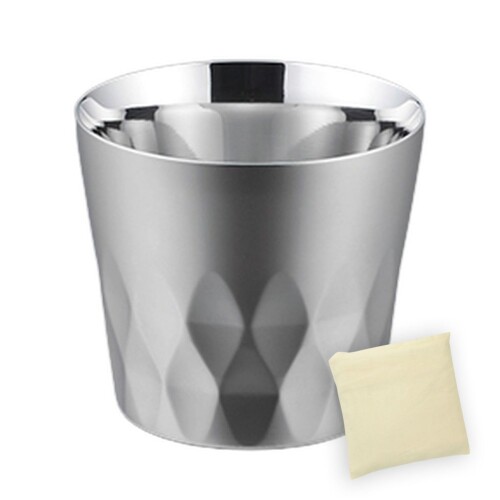 J-kitchens タンブラー アーガイル柄 18-8 ステンレス 二重構造 オールドファッション タンブラー 240ml 日本製 （SimpleBag ベトナム製 セット） タンブラー:サイズ 約8.5×8.5×7.5cm、重量 約14...