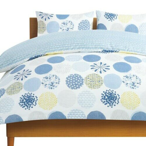 ニトリ(NITORI) 掛け布団カバー ダブル サークル2BL D 7525118 カラー:ブルー サイズ:幅190×奥行210cm 重量:約780g 素材:ポリエステル65%、綿35% 保証年数:1年 ■洗濯機OK(ネット使用) こちらは...
