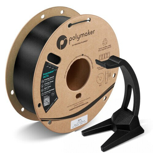 ポリメーカー(Polymaker)3Dプリンタ—用フィラメント Polymaker PETG 1.75mm径 1kg PolyLite PETG 1.75mm径 1kg巻 ブラック 色:Black 素材:PETG フィラメント径:1.75 ...